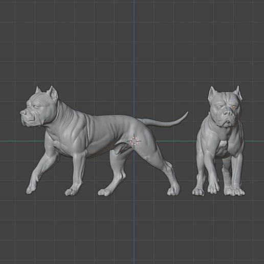 🐕 PITBULL DOG - STL FILE・ STL File for 3D printing・Cults