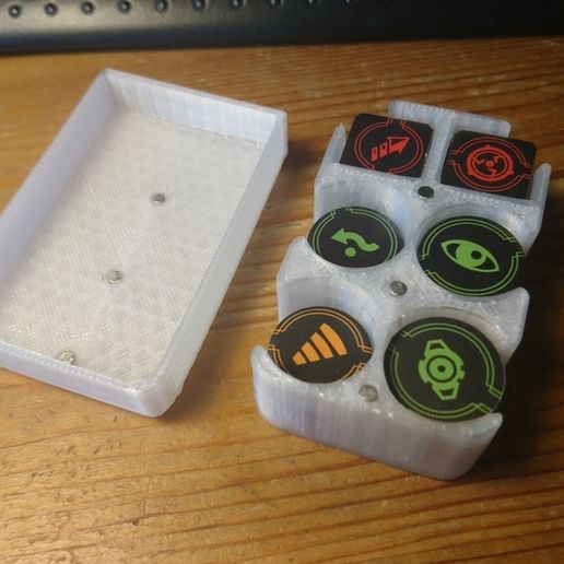 Free 3D file Star wars x-wing Token box (focus, evade, ion, stress, e.t ...