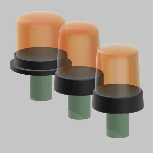 🪖 1/35 beacon lights (a.k.a. Whoopie lights) in 4 different versions ...