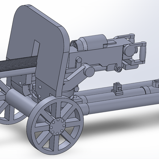 🔫 DSHK 12.7mm heavy machine gun・ 3D File for ・Cults