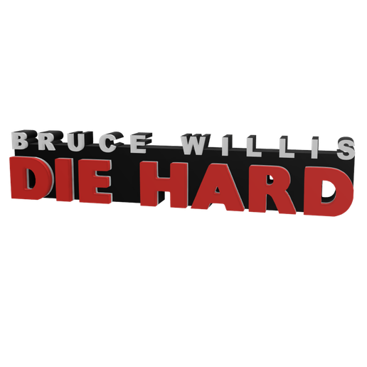 STL file 3D MULTICOLOR LOGO/SIGN - Die Hard 🎲 ・3D print design to ...