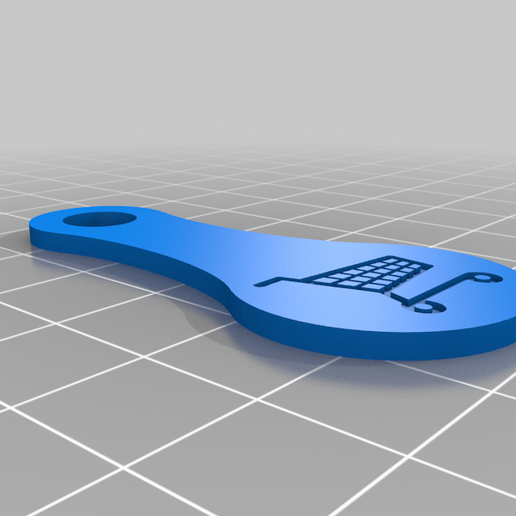 🛒 Grocery Cart Token・Free 3D File for ・Cults