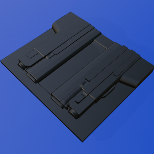 STL file Springfield Hellcat Pro + Trustfire GM23 Split mold vacuum. 💭 ...