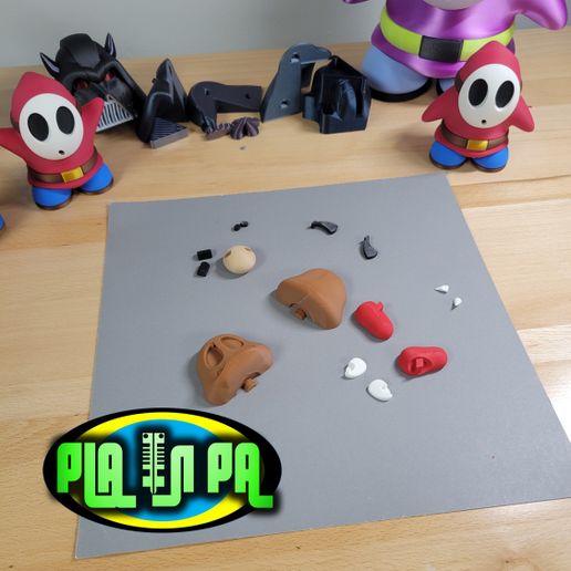 👾 Paper Goomba – Multi Part・Free STL File for 3D printing・Cults