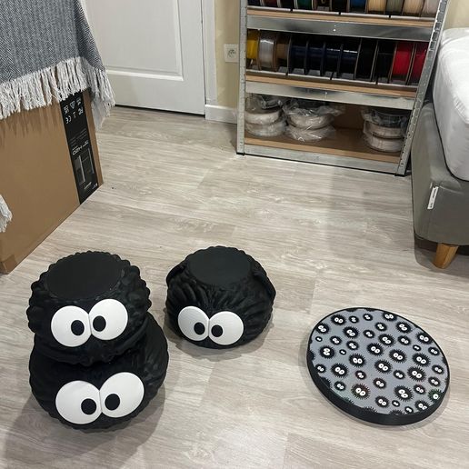 🧲 Susuwatari Magnetic Low Table - Ghibli Style・Free STL File for 3D ...