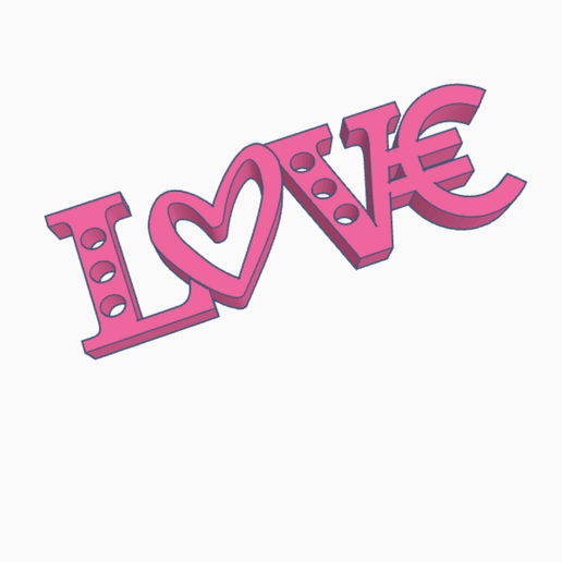 ️‍🔥 Love table decor・ STL File for 3D printing・Cults