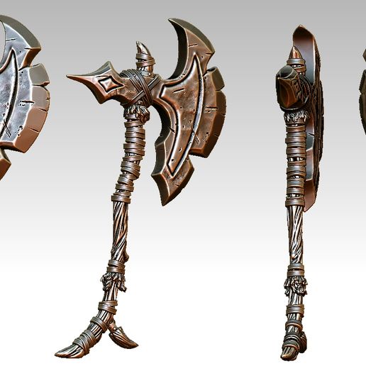 STL file Stylized Axe 3D print model 🪓 (OBJ)・Model to download and 3D ...