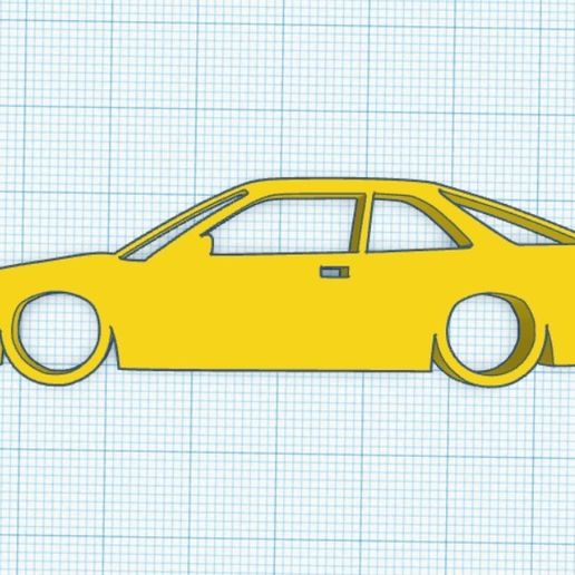 STL file Acura Integra GS-R ( DB2 ) GSR Silhouette Keyring 👤 ・Model to ...