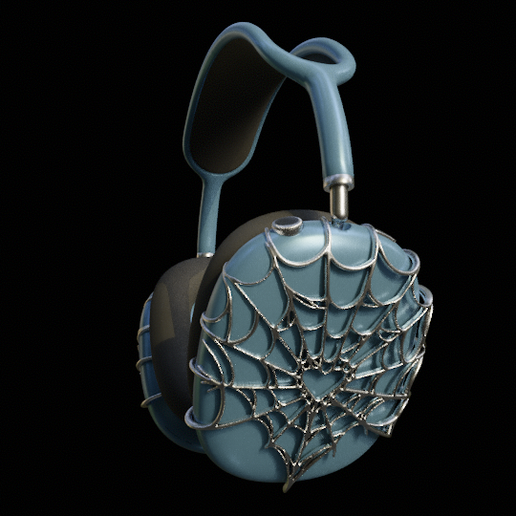 STL file Headphone cover for Apple Airpods Max heart 🎧 ・3D print design ...