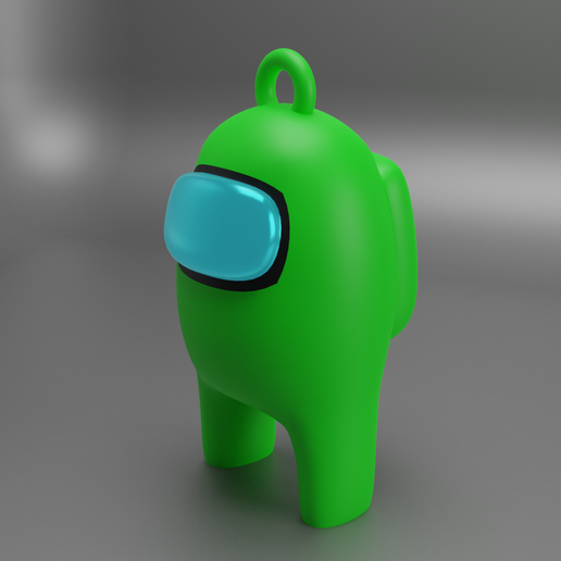 STL file among us key ring 3D 🔑 (OBJ)・3D printable model to download・Cults