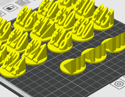 💶 Euro Price stands・ STL File for 3D printing・Cults