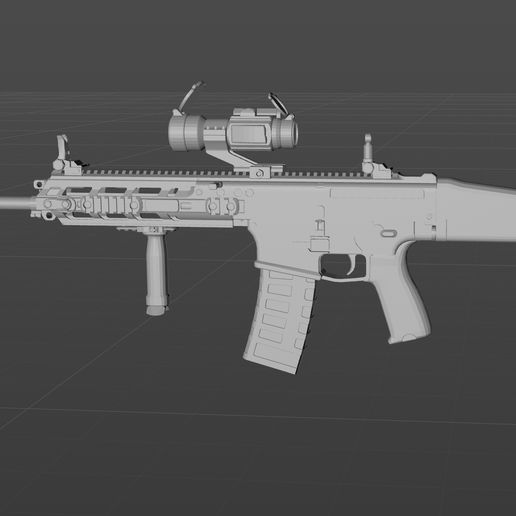 🗺️ Japanese Howa 20-type rifle digital model material・ STL File for 3D ...