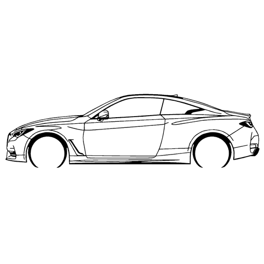 🚗 Infiniti Q60・ STL File for 3D printing and CNC machining - Laser ...