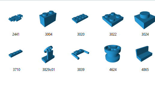 🏗 3D parts set LEGO 1612・Free 3D File for 3D printing・Cults