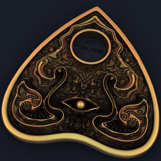 💀 ouija planchette・Free STL File for 3D printing・Cults