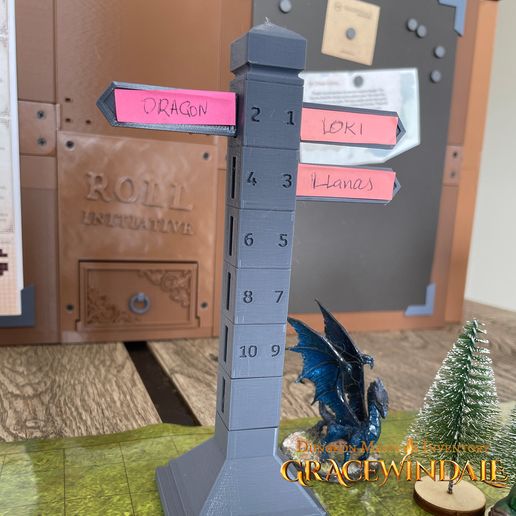 🎲 Initiative Tracker - Post・Free STL File for 3D printing・Cults