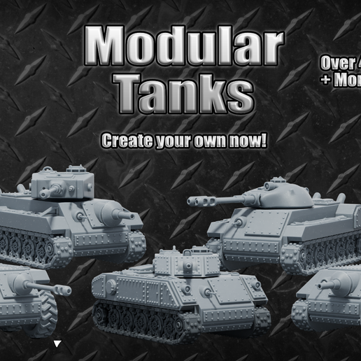 🪖 Modular Tanks ! Create your own proxy tank !・ 3D File for 3D printing ...