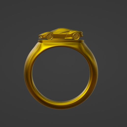 3D file Racing Car Ring 🚗 ・3D printing design to download・Cults