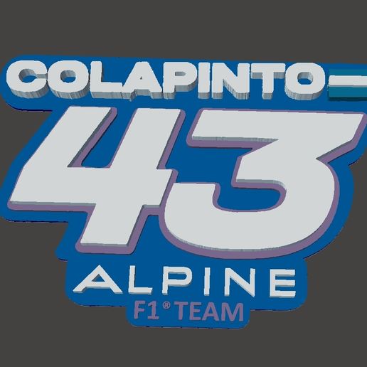 Archivo STL LOGO COLAPINTO ALPINE 🪞 ・Modelo de impresora 3D para ...