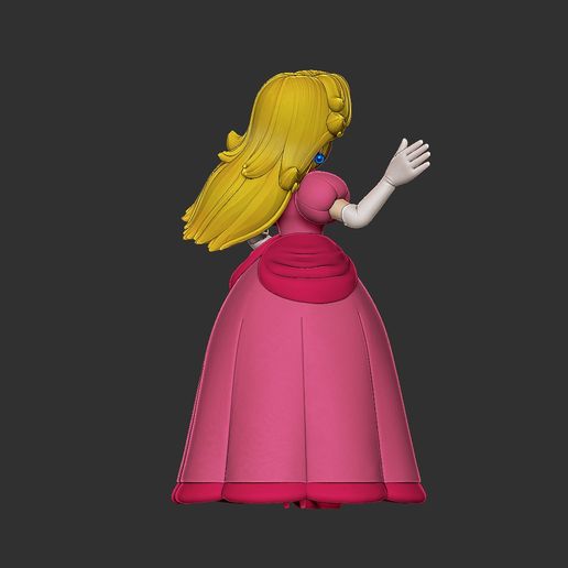 👸 PRINCESS PEACH ( with cuts )・ STL File for 3D printing・Cults