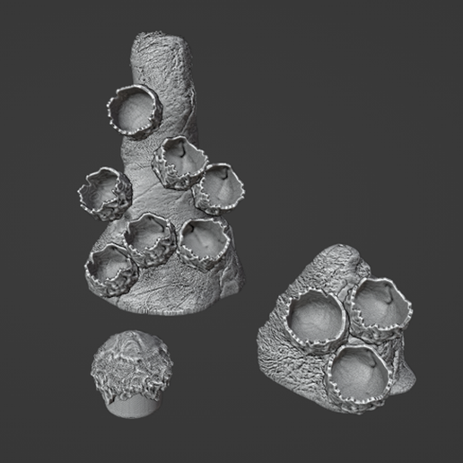 🧪 Science Fiction 28mm Scale Alien Egg Cluster Set STL | Printable Terrain for Miniature ...