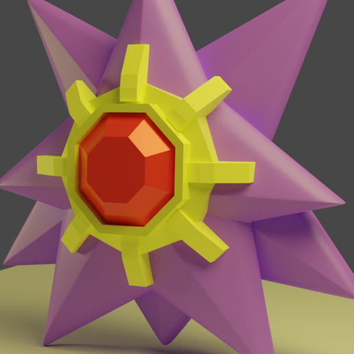 🐉 Starmie Pokemon・ STL File for ・Cults