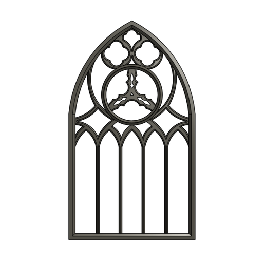 gothic window vector