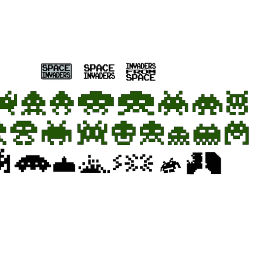 STL file SPACE INVADERS - Wall Decoration | Logo 🛰 (DXF)・3D print ...