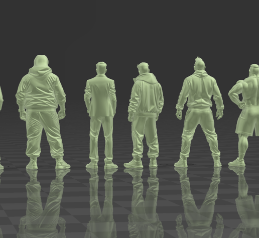 🔥 10 Pack DELUXE SET: Cypress Street Mafia : 1/64th Scale Figures ...