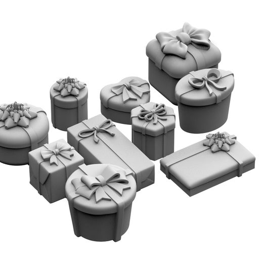 🎁 Gift Boxes Bows・ STL File for 3D printing・Cults