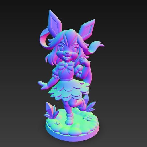🐉 eevee eevolutions furry pokemon collection set x 9・ STL File for 3D ...
