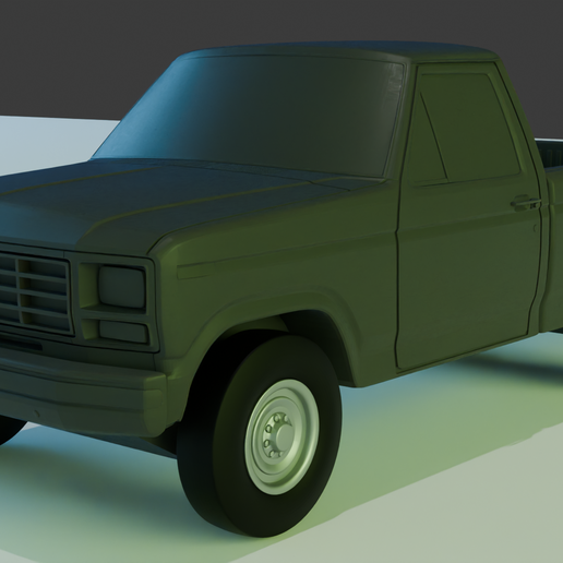 🚙 FORD F100 1980・ 3D File for 3D printing・Cults