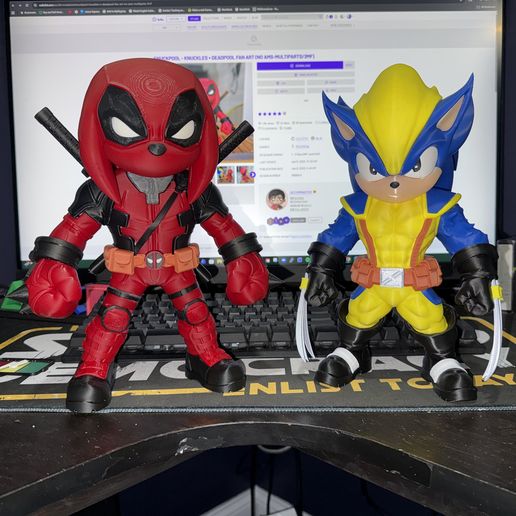 🎨 SONIVERINE - SONIC × WOLVERINE Fan art (no ams-multiparts/3mf)・3D 打印 ...