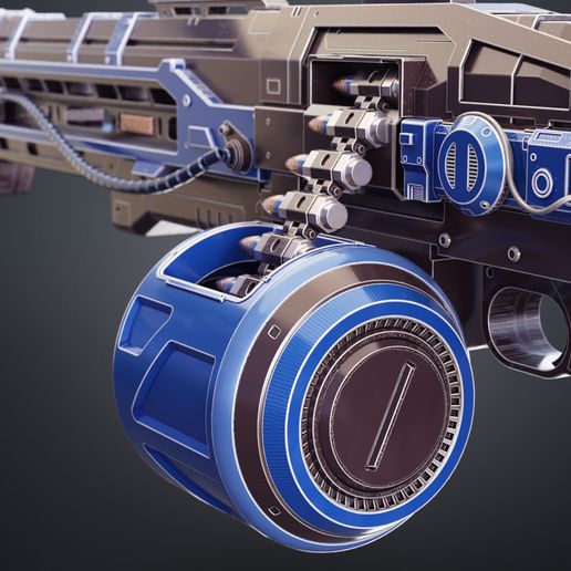 🔫 Thunderlord Machine Gun・ 3D File for 3D printing・Cults
