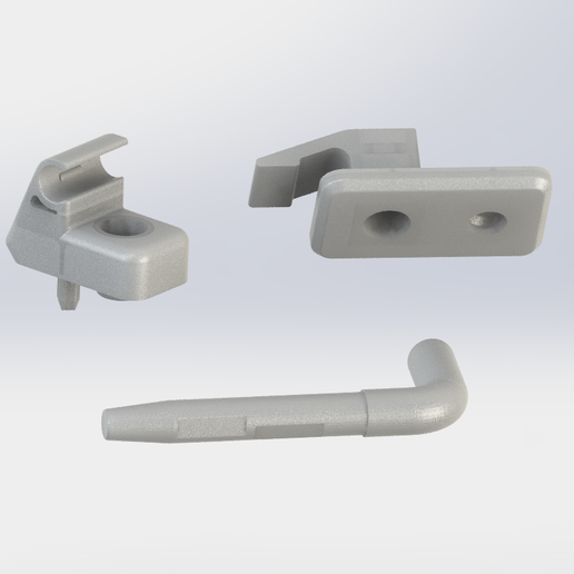 🐼 Fiat Panda Type Sun Visor Mount Set - Roof Holder + L-Type Pivot ...