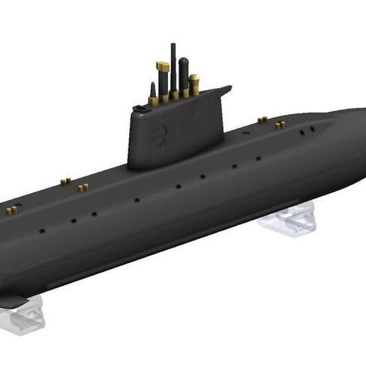German Type 209 Submarine Drawings