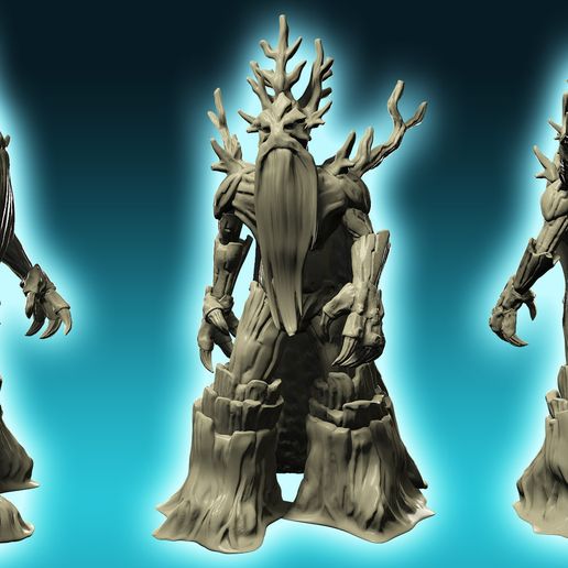 🎲 Tabletop Ents Free, King, Old, Angry・Free 3D File for 3D printing・Cults