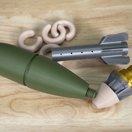 💭 60mm M720 Mortar Shells・ STL File for 3D printing・Cults