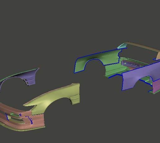 🚁 Body Kit Nissan S13 Origin Labo 1/24・ STL File for 3D printing・Cults