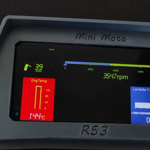 📞 Digi_Dash for Mobile Phone esp Mini Cooper R53・ STL File for 3D ...