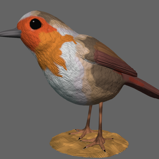 🐦 Robin bird・ STL File for ・Cults