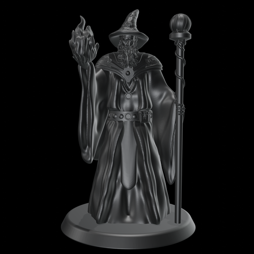 🔥 Wizard V1 - DND - by STF_CSC・ STL File for 3D printing・Cults