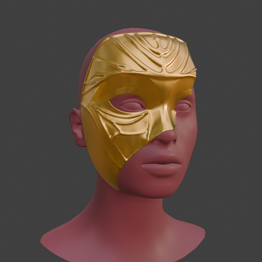 Archivo STL Katarina Masque of the Black Rose - Mask (in game version ...
