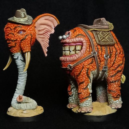 🎲 Elly and the Phant・ STL File for 3D printing・Cults