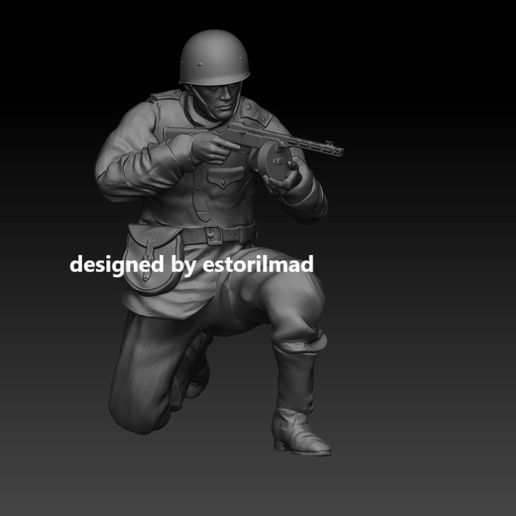 STL file WW2 RUSSIAN INFANTRY SOLDIER RUSSIAN INFANTRY STALINGRAD v3 🫡 ...