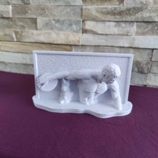 3MF file Relief of Discus Thrower, Discobolus Ancient Greek Style ...