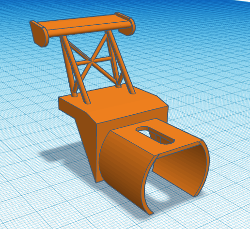 🪶 1/24 Dragster wing for s16d style motors slotcar・ STL File for 3D ...