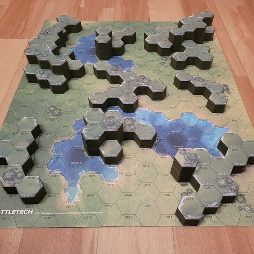 🗺️ BATTLETECH TERRAIN MAP LAKES (BATTLETECH MAP PACK GRASSLANDS)・Free ...