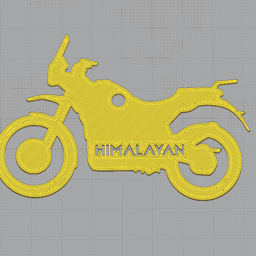 Free STL file Royal Enfield Himalayan Keychain (V.2) 🗝️ ・3D printing ...