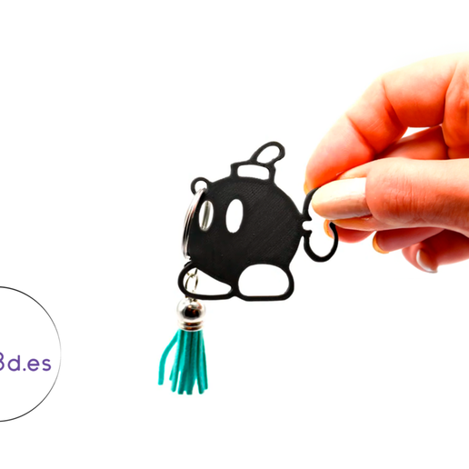 🗝️ BOB-OMB MARIO BROS KEYCHAIN・Free STL File for ・Cults